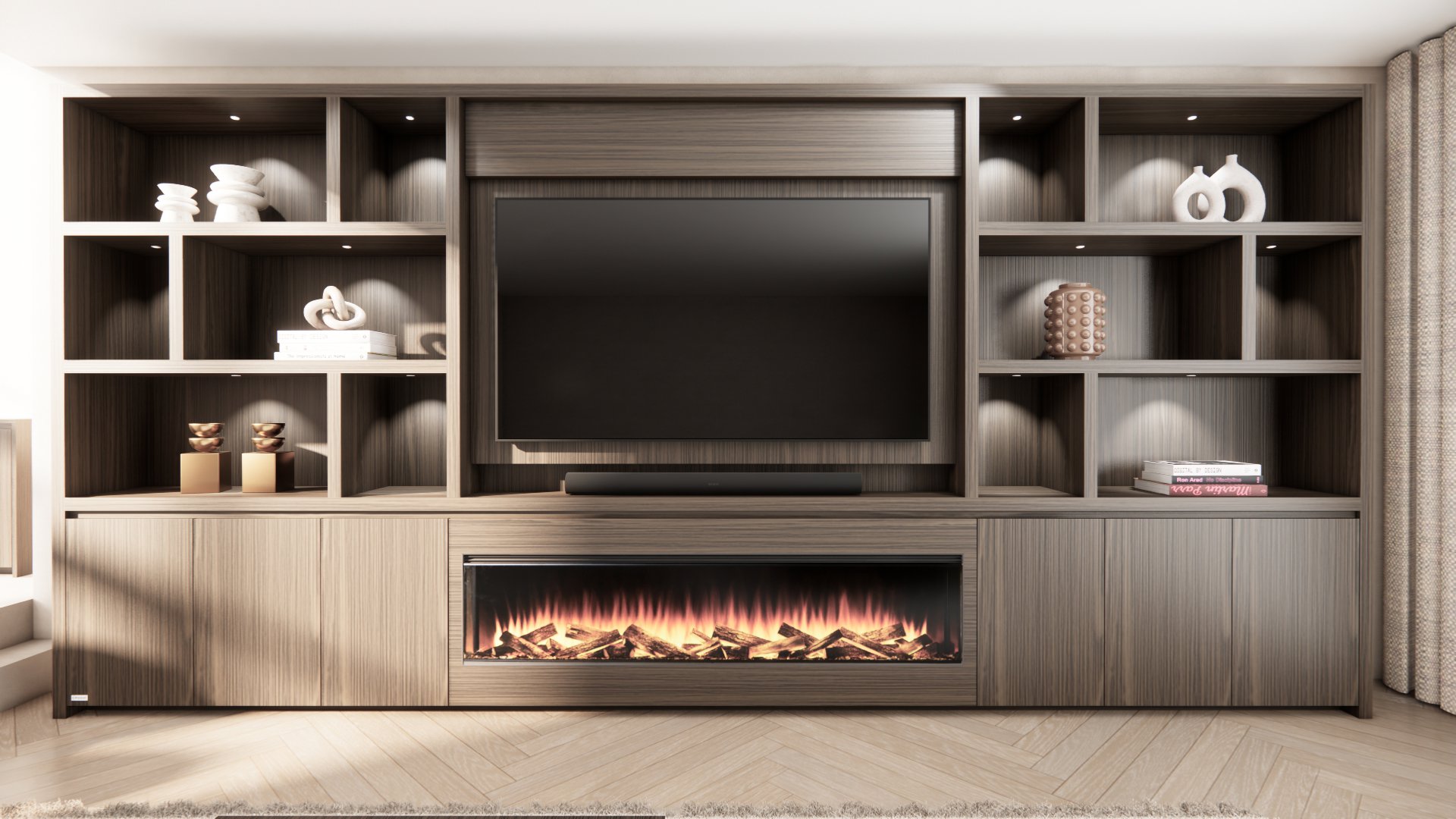 Graham Cinewall Royal-size 420-480 cm Eiken British Fires